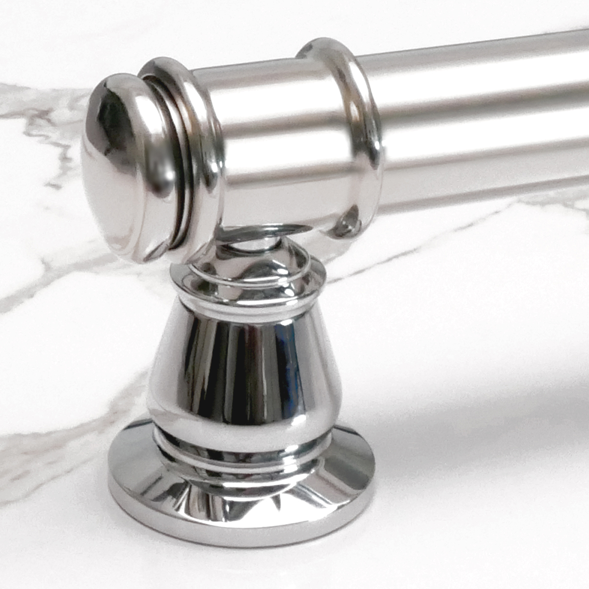 Pasadena Designer Grab Rail - Sylva Chrome - 450mm Long - Ewing Industries