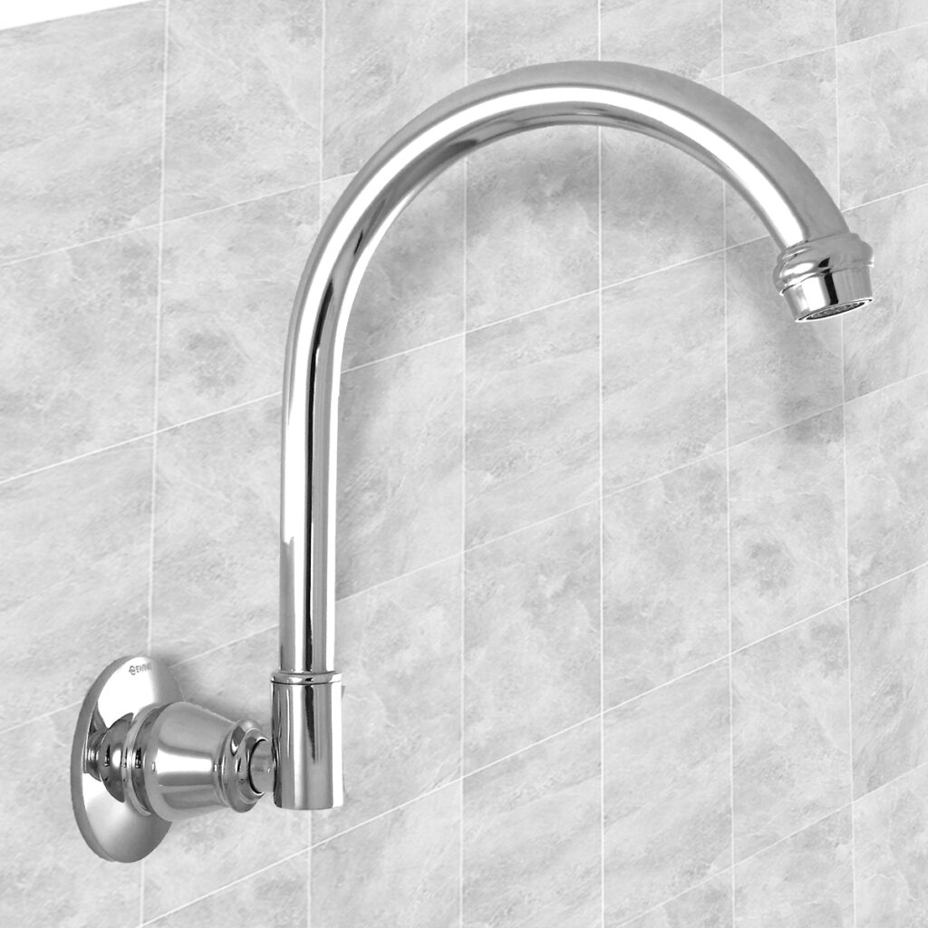 Pasadena Wall Spout - Sylva Chrome - Ewing Industries