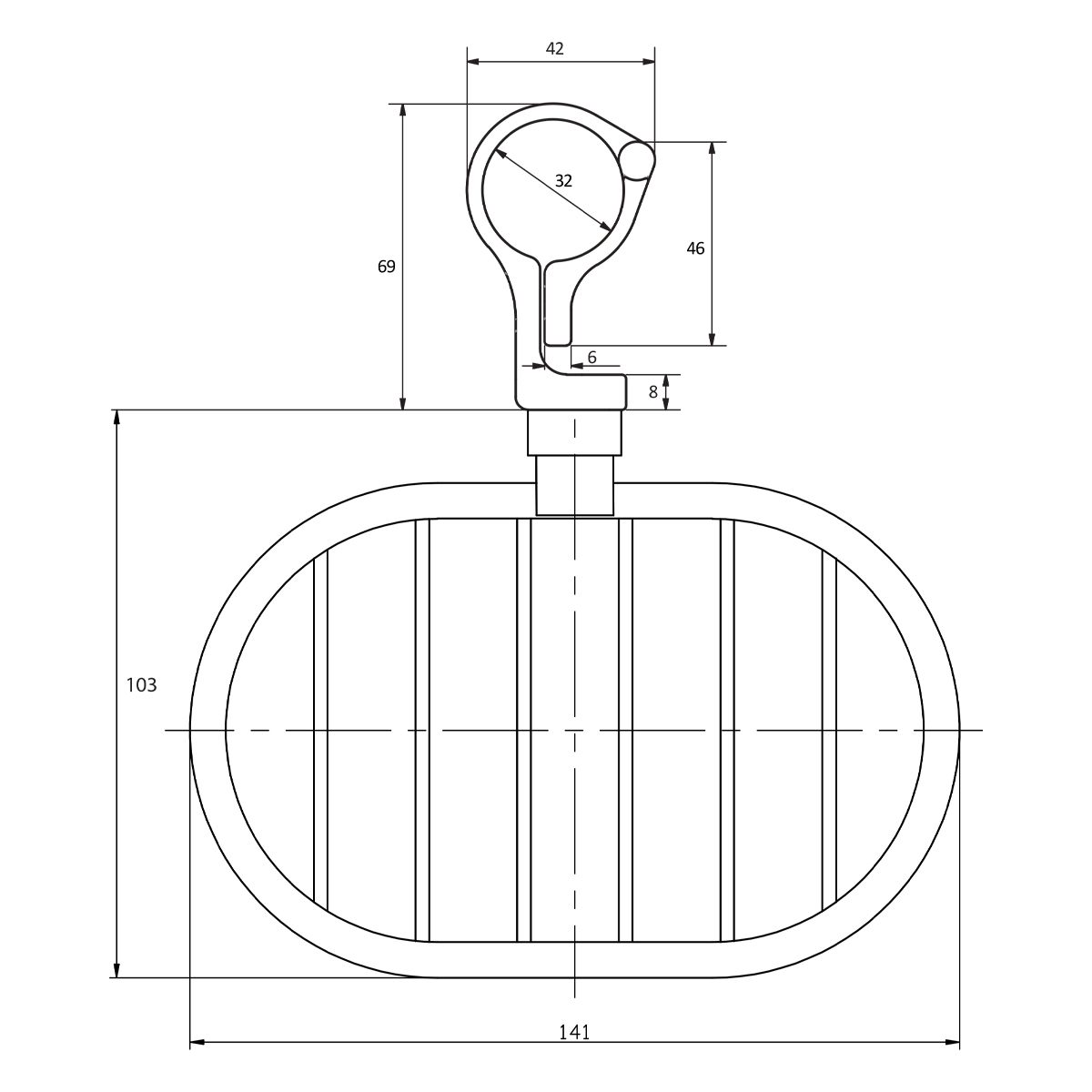 Grab Rail Accessories - Soap Net - Ewing Industries