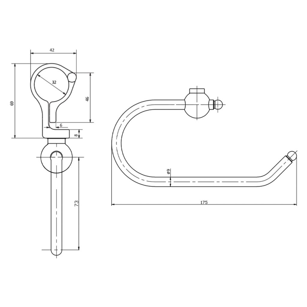 Grab Rail Accessories Toilet Roll Holder Ewing Industries grab-rail-accessories-toilet-roll-holder-ewing-industries